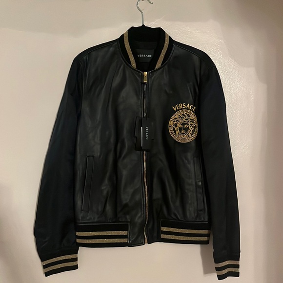 Versace | Jackets & Coats | Versace Mens Medusa Embroidered Logo ...